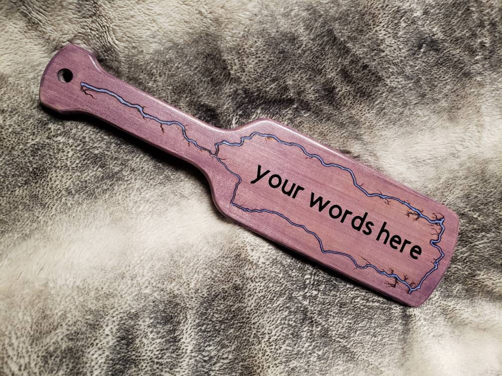 Personalized Lightning Spanking Paddle. 16x4 | Etsy
