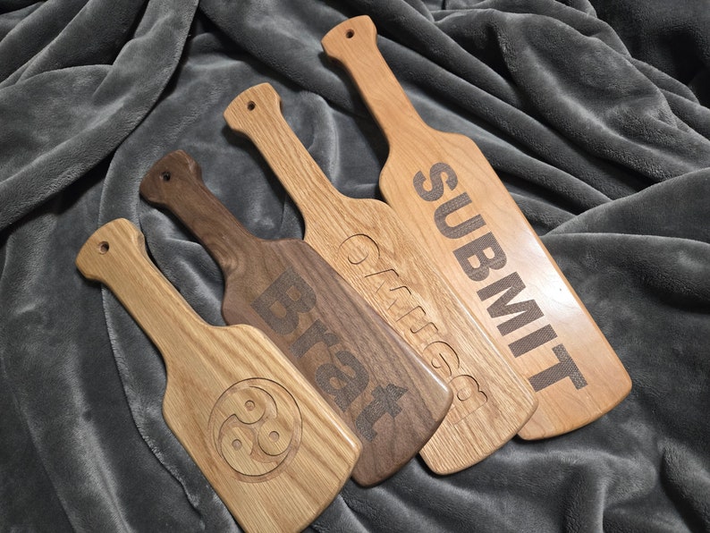 Engraved Mirrored Personalized Spanking Paddle and Laser Engraved 12 ...