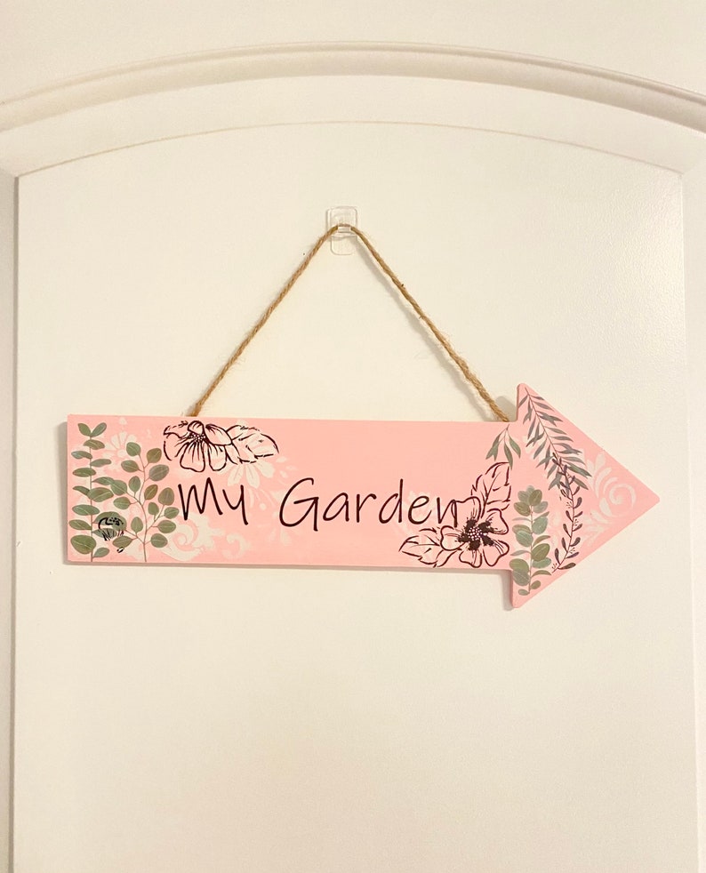 Wall Decor Hanging Arrow Signs for Indoors Garden Sign Beach Sign - Etsy