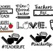 Teacher Bundle Svg, Teacher Appreciation Svg, Teacher Svg, School Svg ...