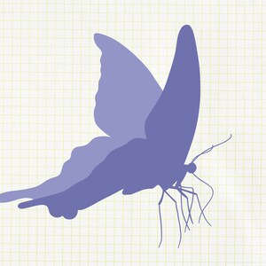 Butterfly Side View File Set- SVG, EPS, PNG and Dxf - Cricut Craft Cut ...