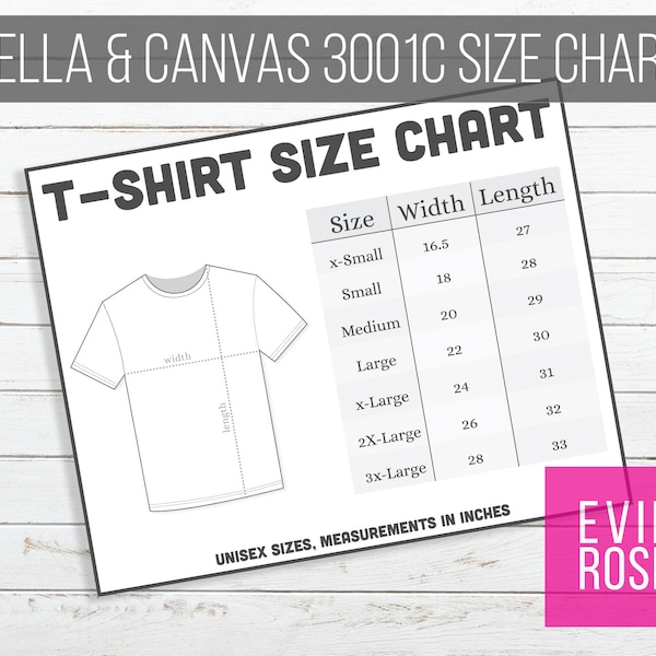 Vinyl Size Chart - Etsy