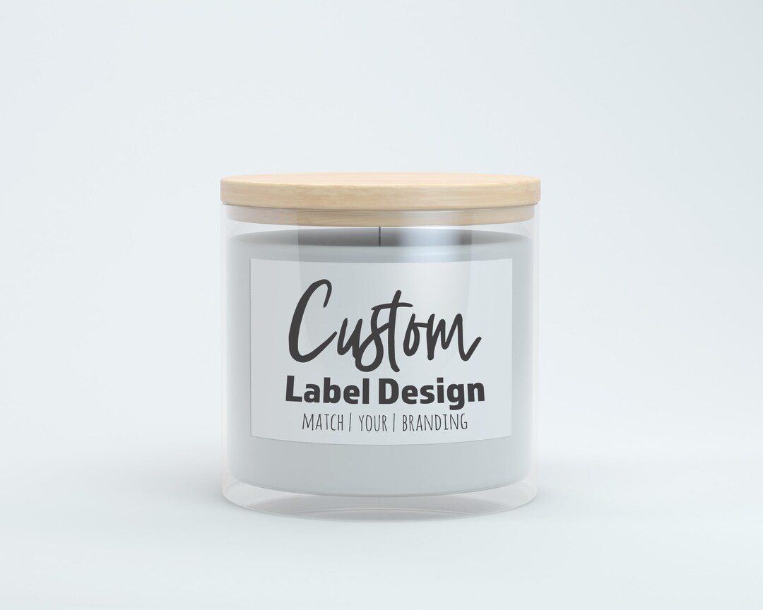 Custom Candle Label Design, Personalized Printable Stickers Match Your ...