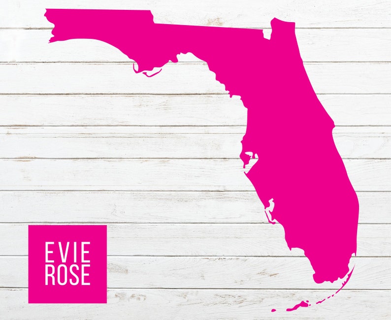 Florida SVG DXF Png and Eps Cut File State Digital Clip - Etsy