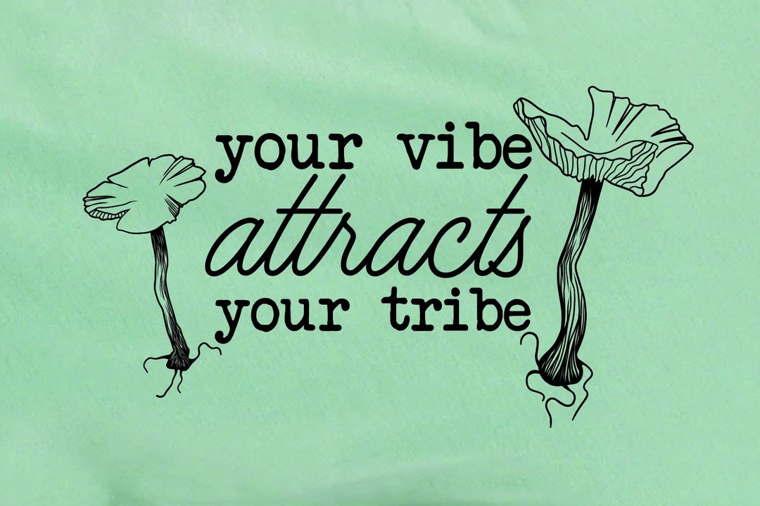 Your Vibe Attracts Your Tribe SVG, PNG, Eps and Dxf File Set, Boho ...