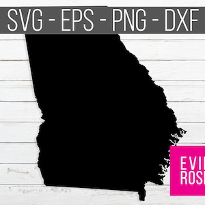 Georgia SVG, DXF, Eps, and Png Cut Files, State Digital Clip Art ...