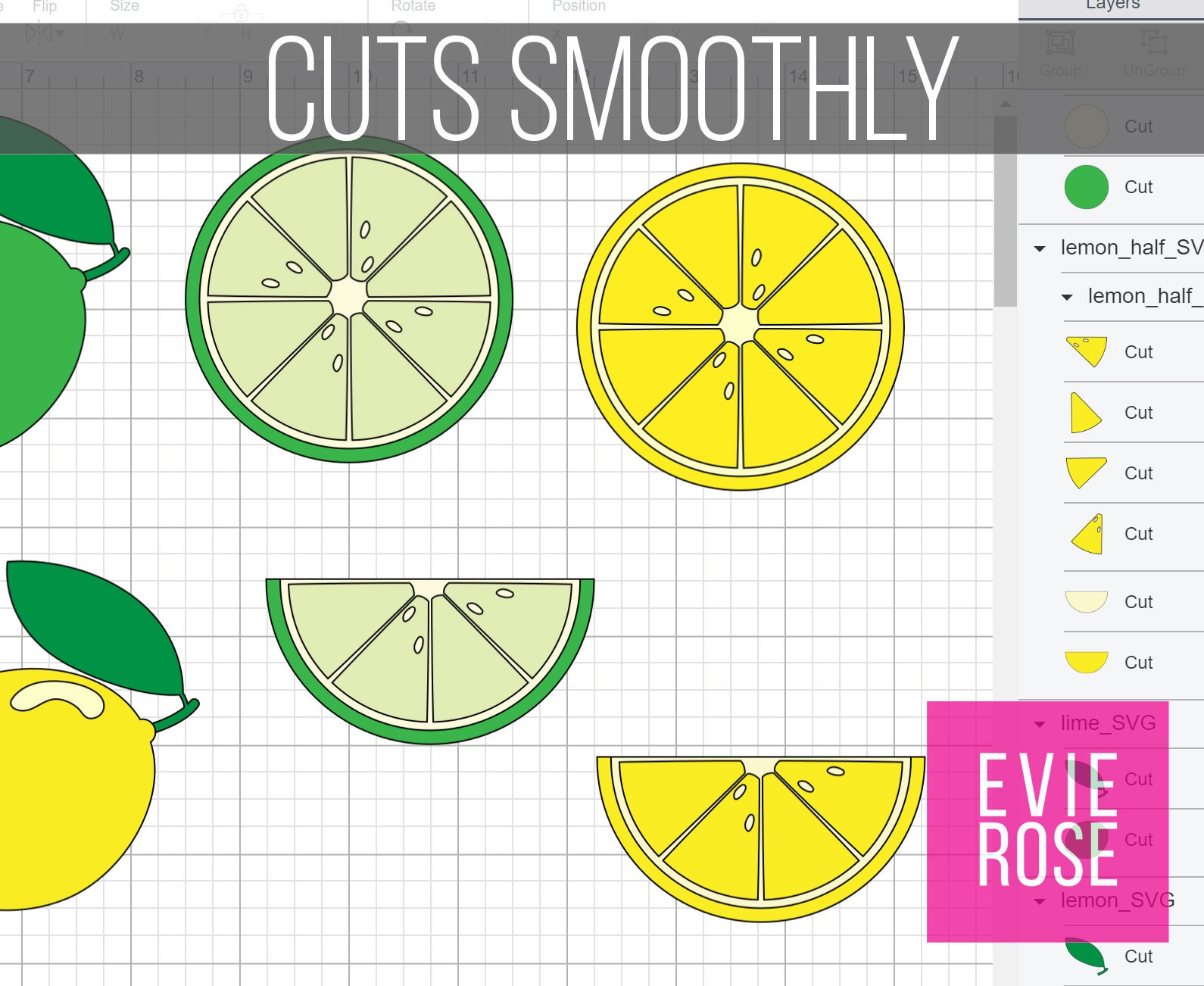 Lemon and Lime Layered Cut File Set Citrus SVG DXF PNG and - Etsy