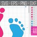 Newborn Baby Feet SVG EPS PNG and Dxf Files Baby Cutting - Etsy