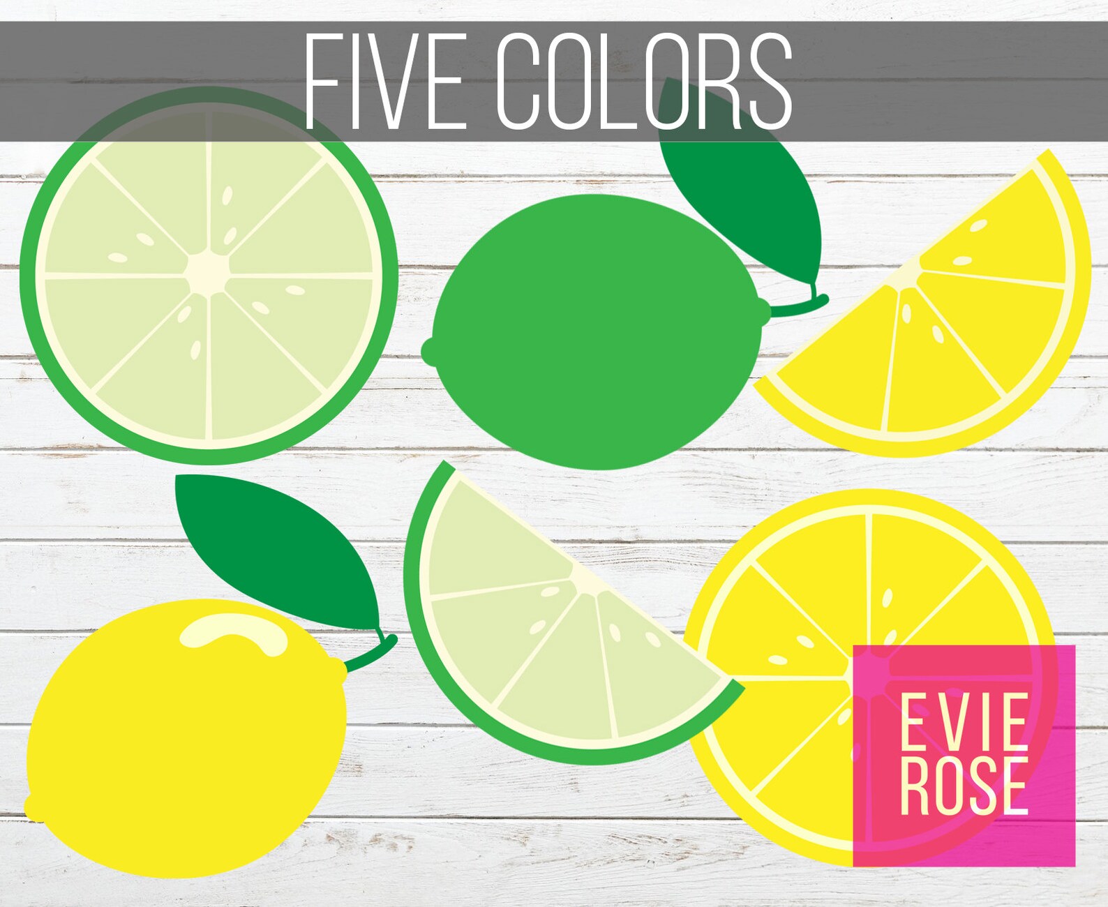 Lemon and Lime Layered Cut File Set - Citrus SVG DXF PNG and Eps ...