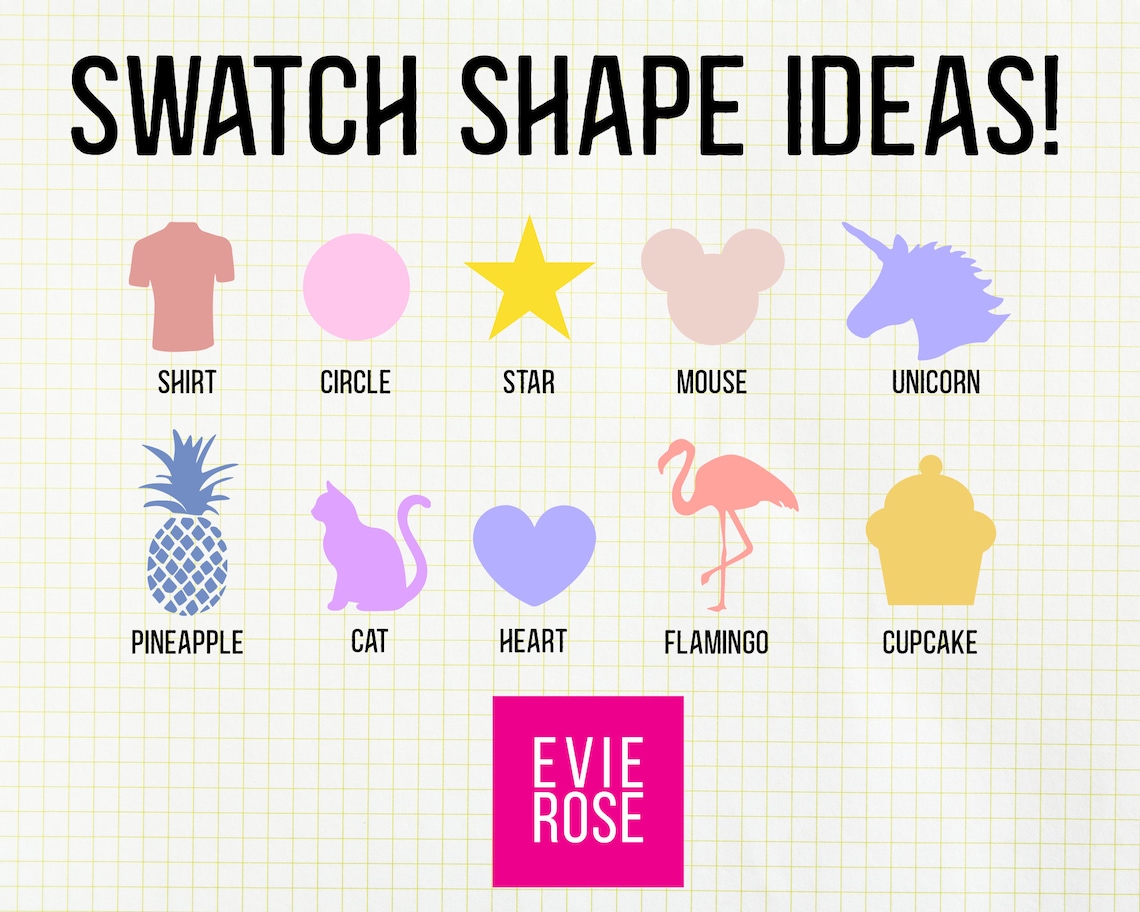 CUSTOM Embroidery Thread Color Swatch Chart Graphic for Your Etsy Shop ...