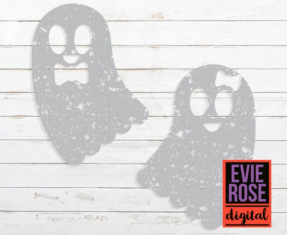 Grunge Ghost SVG Distressed Halloween Clipart EPS Ghost | Etsy