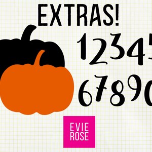 October Calendar Pumpkin Number Cutouts SVG and DXF Files for Hanging ...