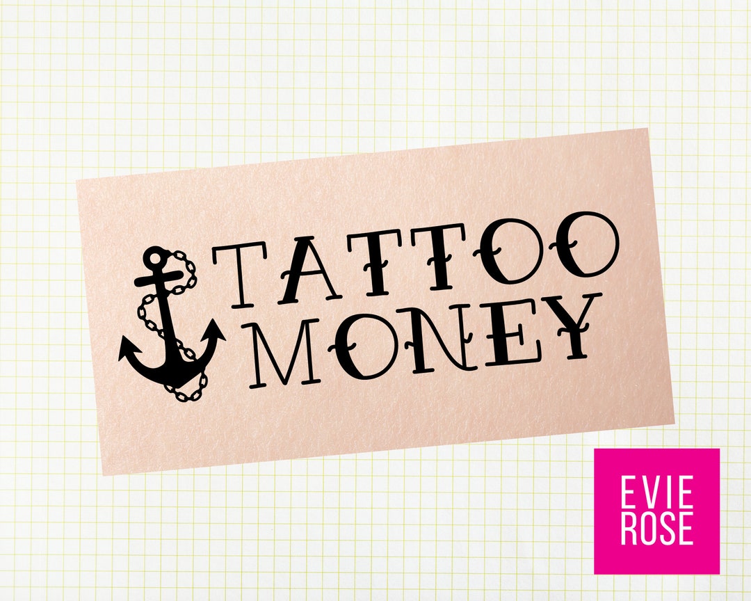 PRINTABLE Tattoo Money Envelope - Print, Cut, and Glue Gift Card ...