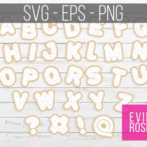 Frosted Sugar Cookie Letters - Sprinkles Cookie Letters Clipart ...