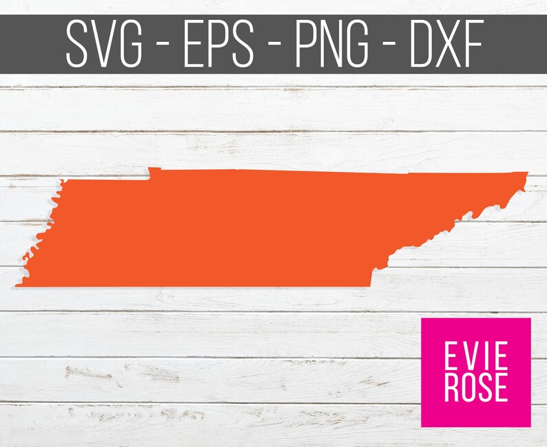 Tennessee SVG DXF Eps and Png Cut Files State Digital Clip - Etsy