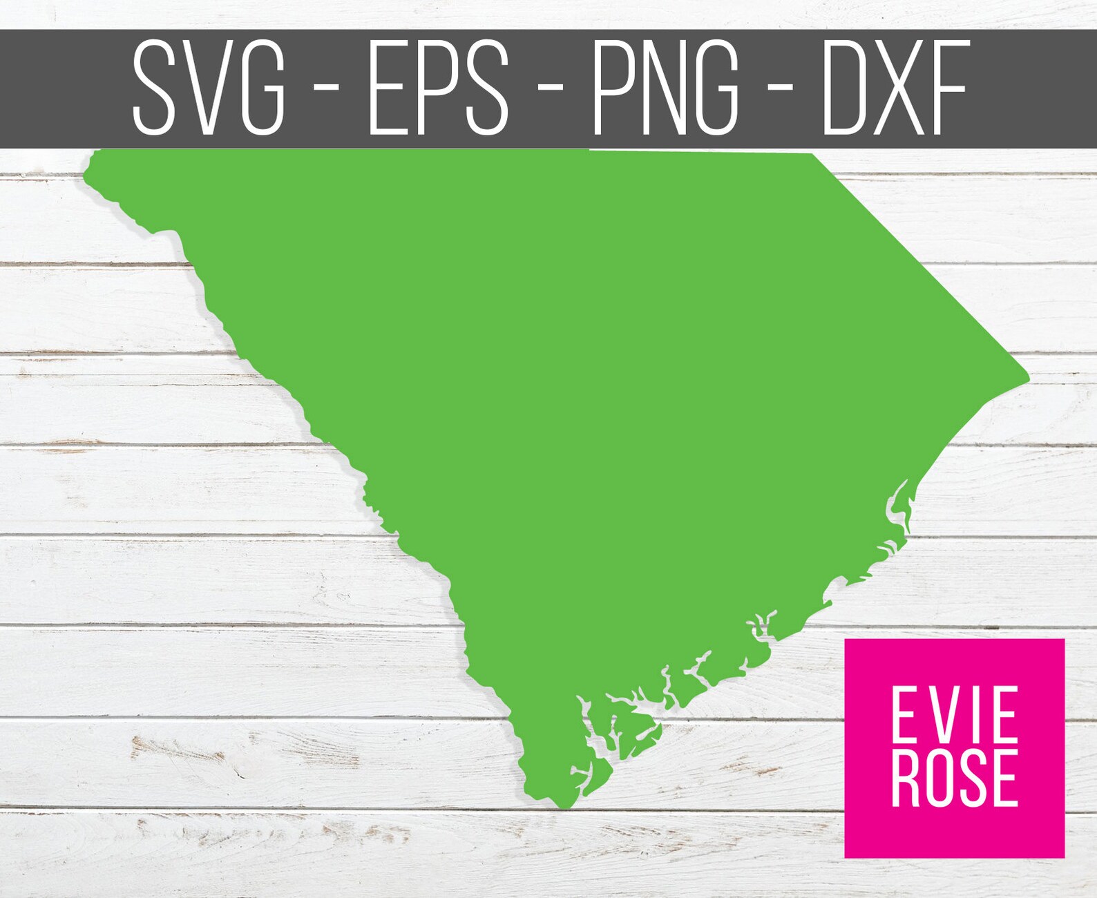 South Carolina SVG DXF Eps and Png Cut Files State Digital - Etsy