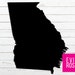 Georgia SVG, DXF, Eps, and Png Cut Files, State Digital Clip Art ...