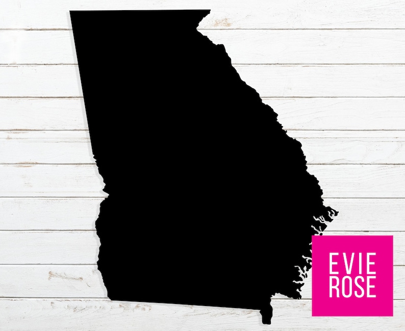 Georgia SVG DXF Eps and Png Cut Files State Digital Clip - Etsy