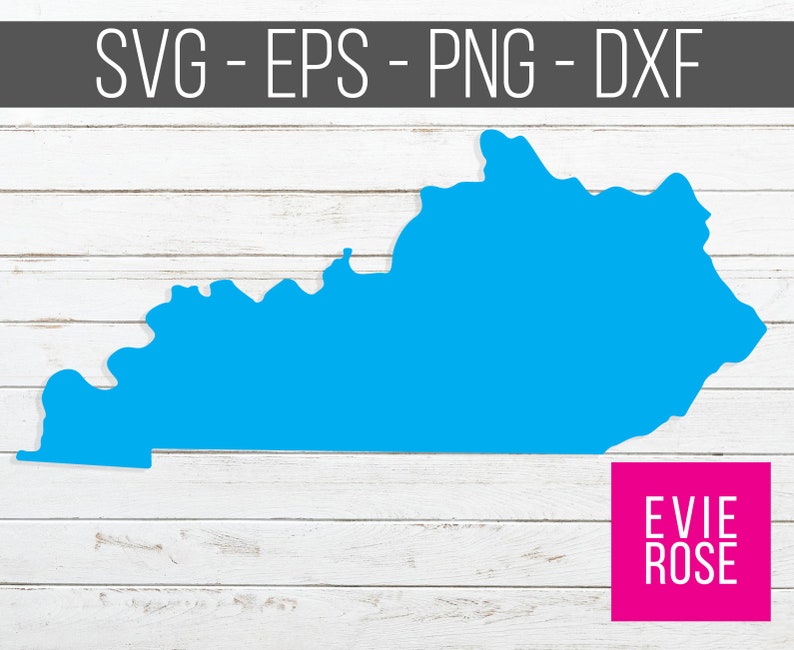 Kentucky SVG DXF eps and png Cut File Set State Digital | Etsy