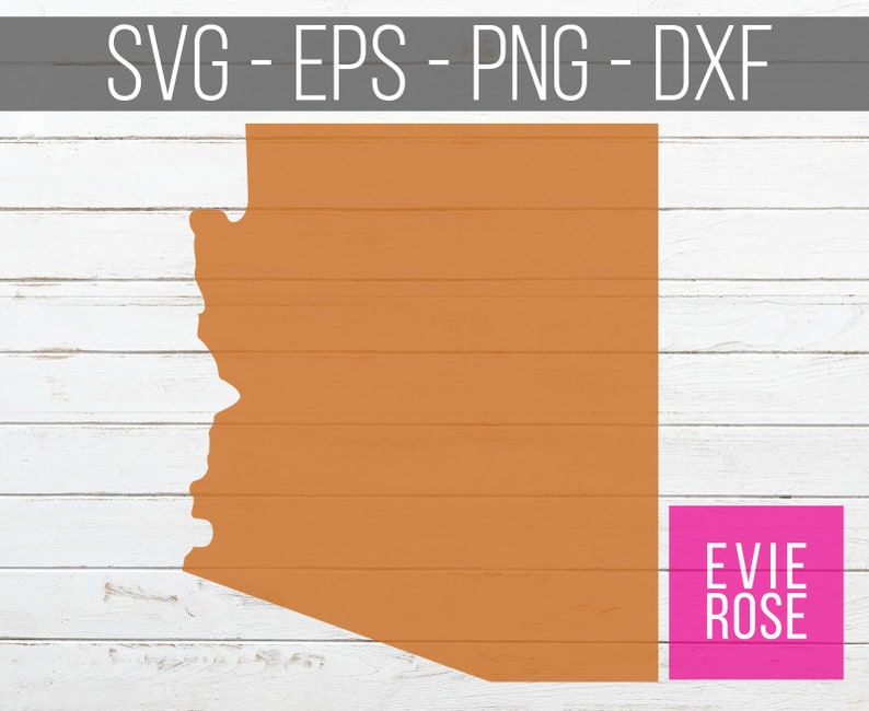 Arizona SVG DXF Eps and Png Cut Files State Digital Clip - Etsy