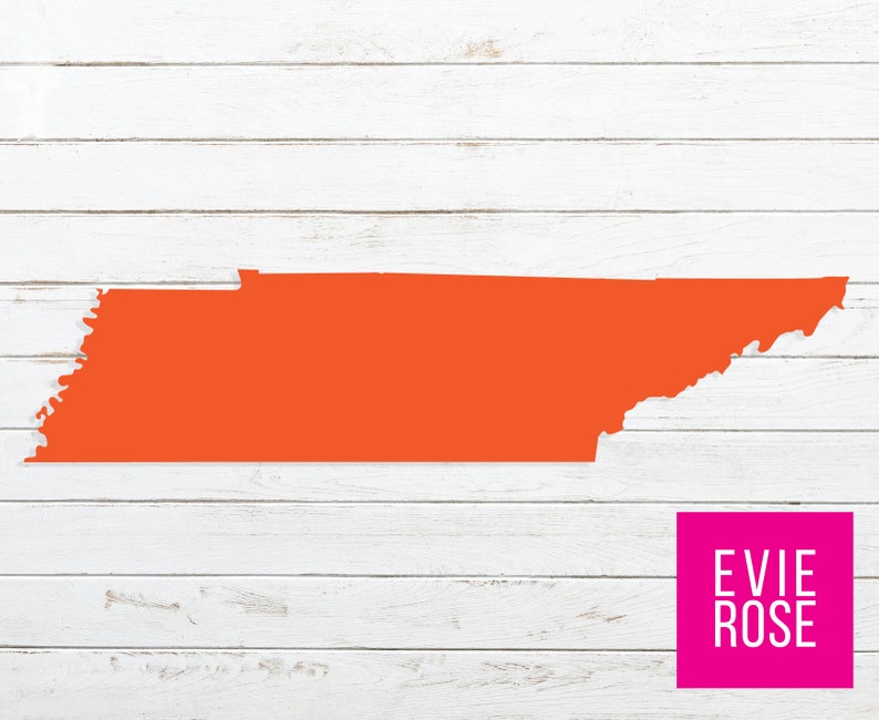 Tennessee SVG DXF Eps and Png Cut Files State Digital Clip - Etsy
