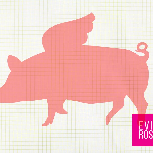 Svg Files for Cricut Flying Pigs - Etsy