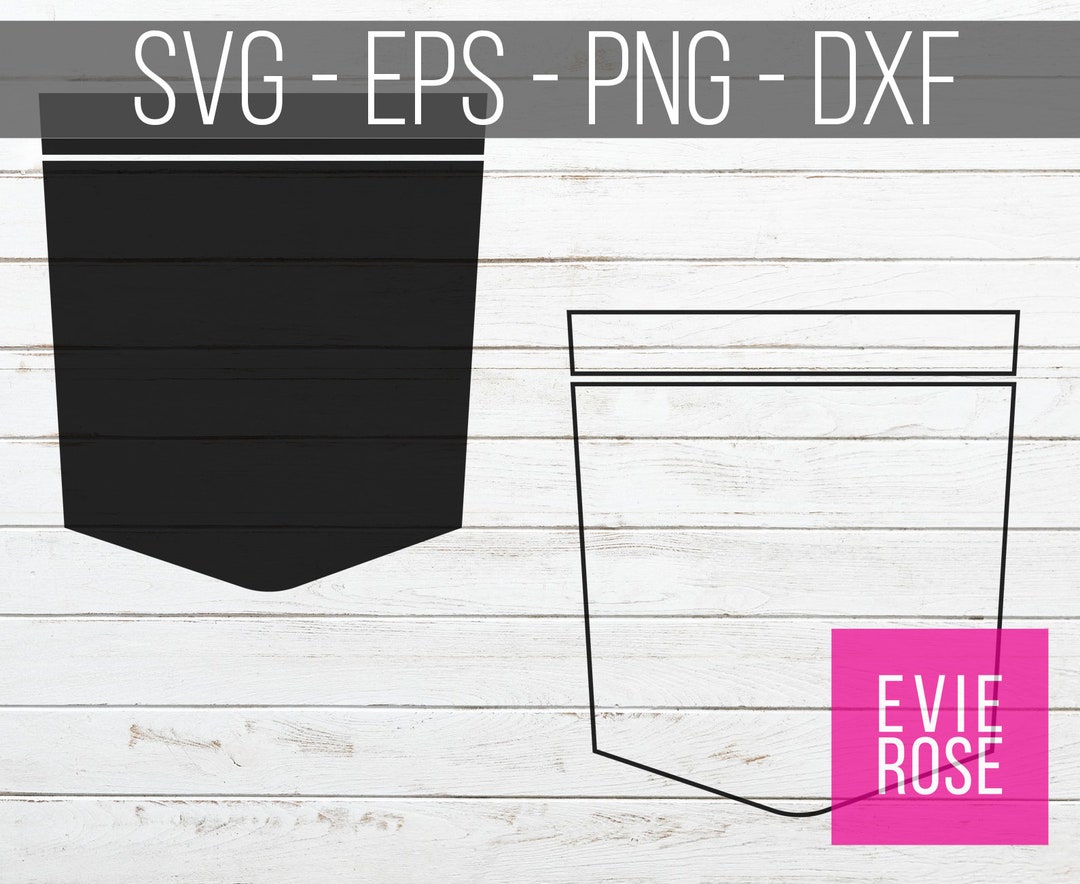 Pockets Cut Files - SVG, PNG, EPS and Dxf Files Included - Solid and ...