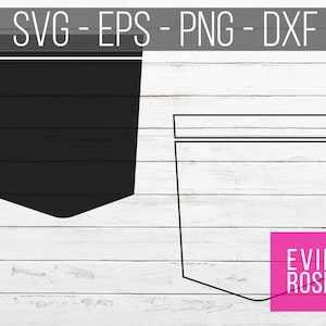 Pockets Cut Files - SVG, PNG, EPS and Dxf Files Included - Solid and ...