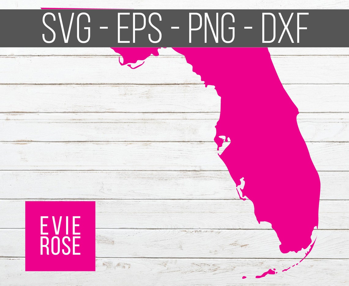 Florida SVG DXF Png and Eps Cut File State Digital Clip - Etsy