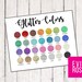 Recollections Glitter Color Chart Graphic for Your Etsy Shop - Glitter ...