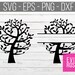 Family Tree and Split Monogram Tree File Set - Vector Art SVG DXF EPS ...