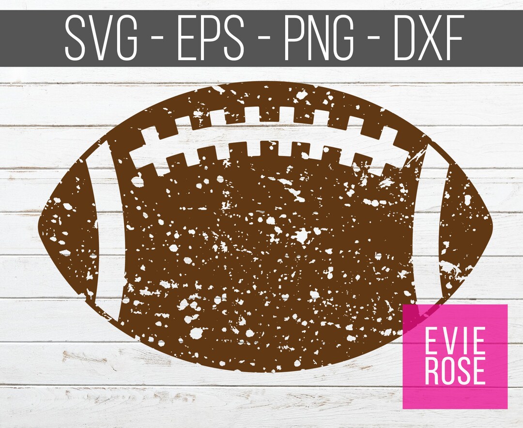 Distressed Football SVG, DXF, PNG, Eps, Clipart, Grunge Football Mom ...