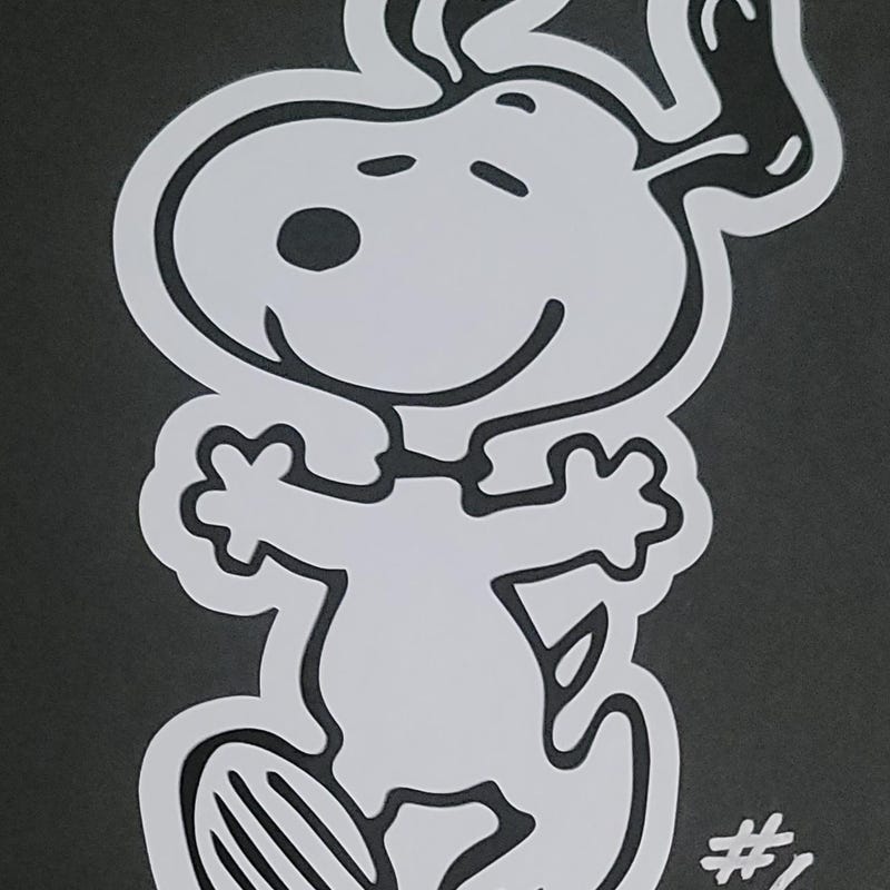 Snoopy Wall Decal - Etsy