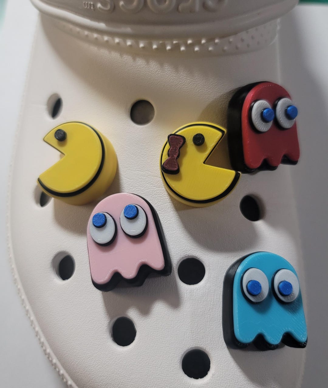 Pac-man Ms. Pac-man Croc Charms, Croc Jibbitz. Blinky Pinky Inky - Etsy