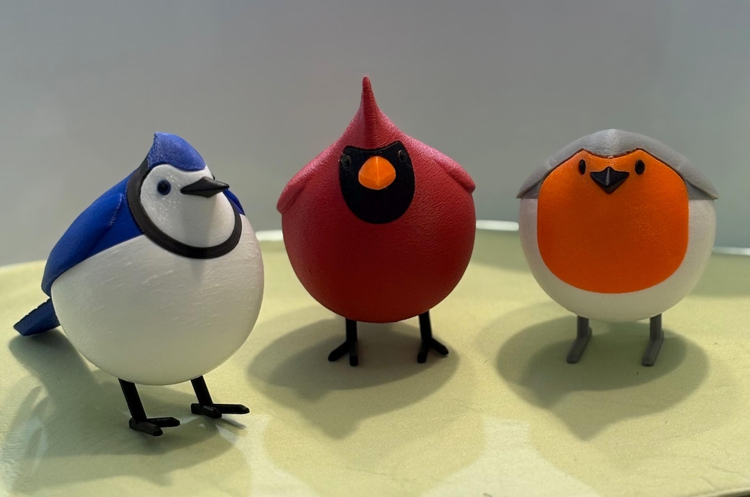 Cute 3D Printed Birds - Etsy