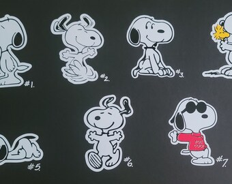 Snoopy Vinyl Decal - Etsy