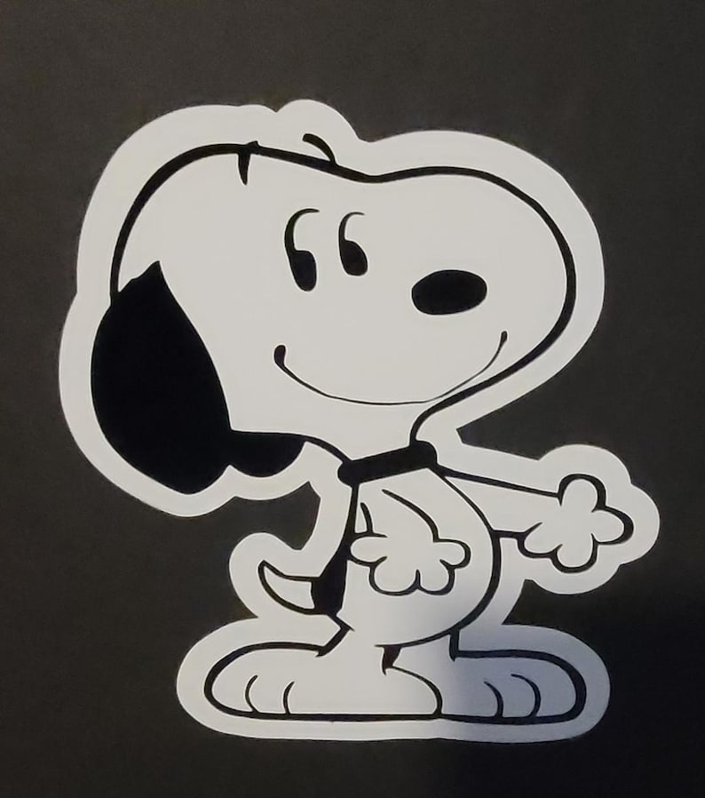 Snoopy Vinyl Decal - Etsy