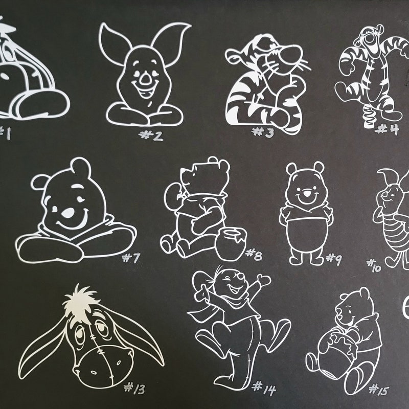 Winnie Pooh Vinyl Stickers - Etsy