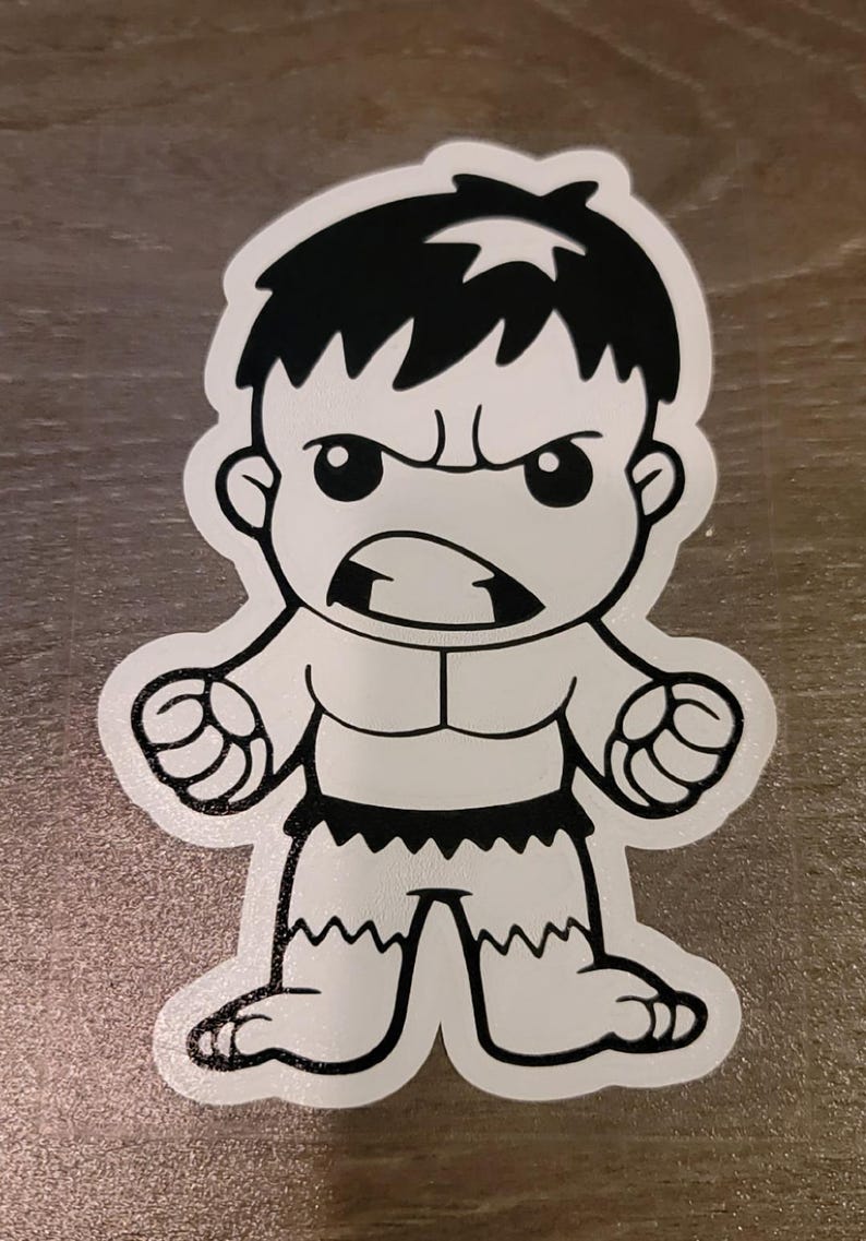 Super Hero Vinyl Decal, Avengers, Hulk, Spiderman, Thor, Loki, Doctor ...