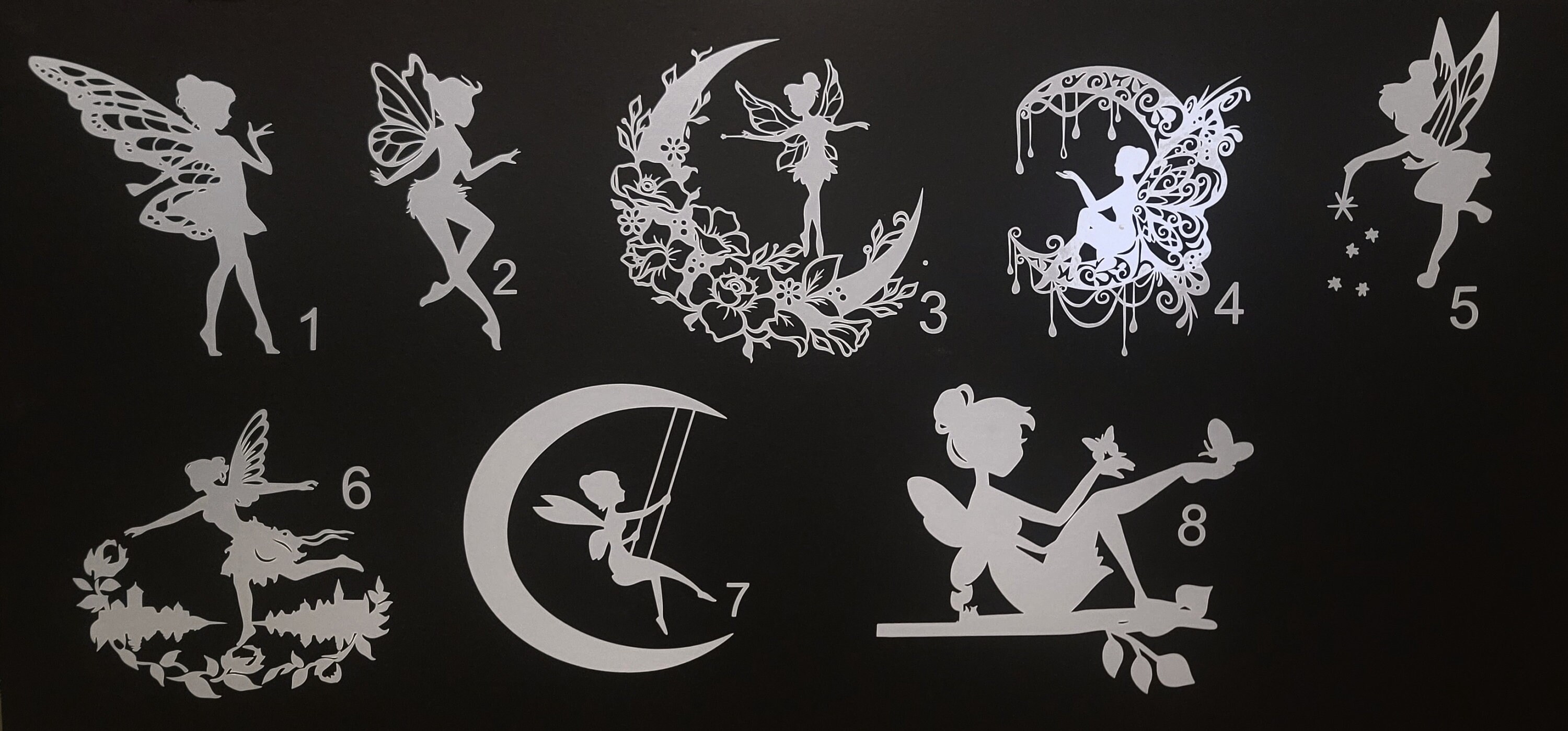 Fantasy Fairy Silhouette Decals - Whimsical Fairy Vinyl Decals for ...