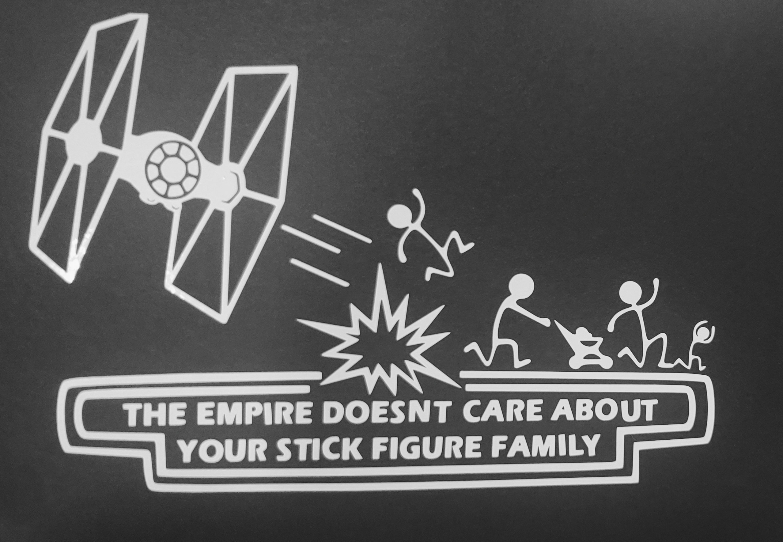 Star Wars Stick Figure Family Transfer Star Wars Vinyl Decal Vinyl ...