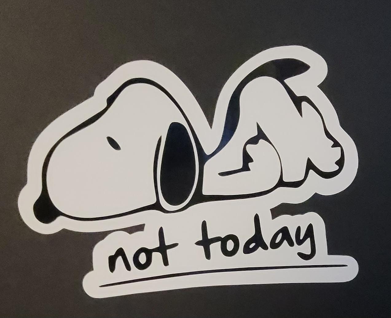 Snoopy Vinyl Decal - Etsy