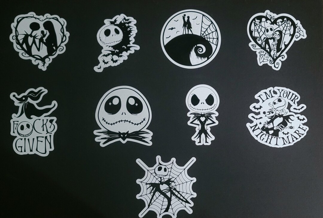 Nightmare Before Christmas Vinyl Decals - Etsy