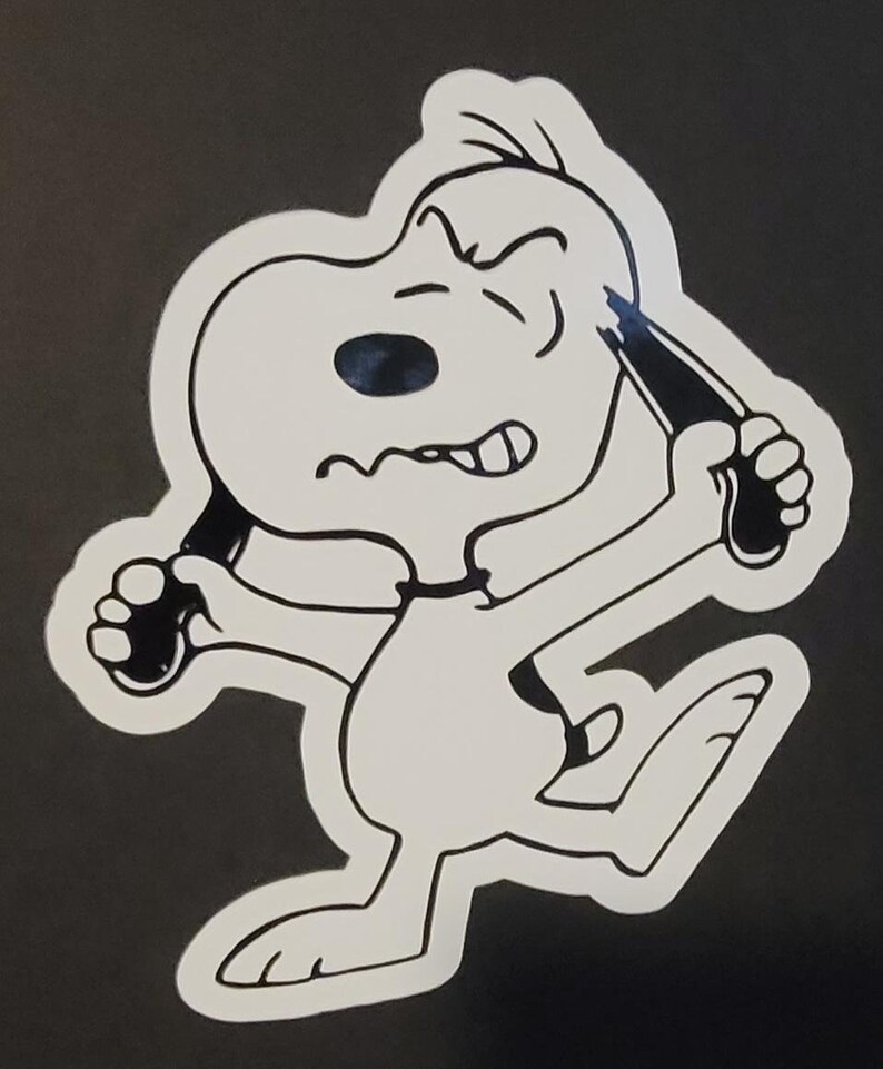 Snoopy Vinyl Decal - Etsy