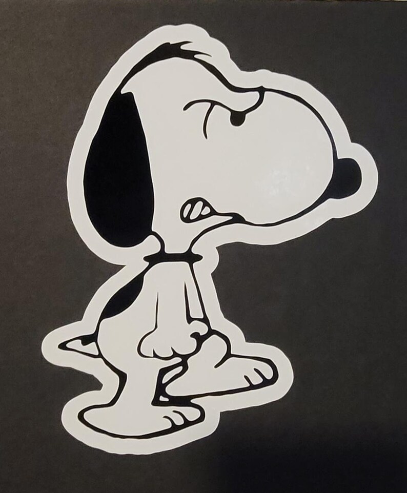 Snoopy Vinyl Decal - Etsy