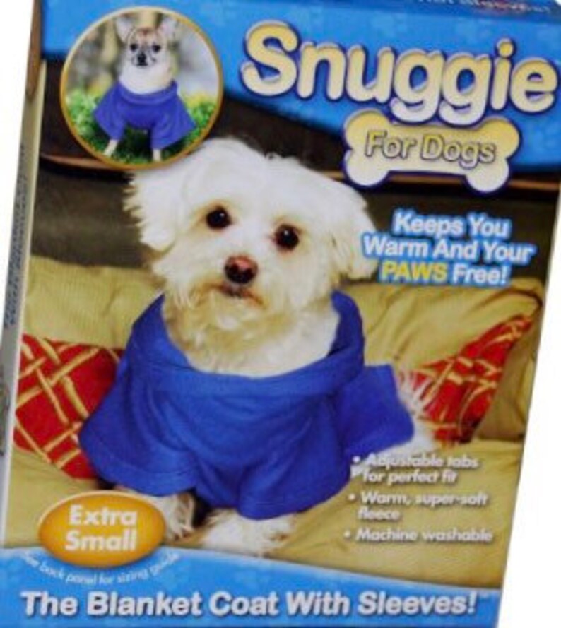 Personalized Snuggie Coat Blanket With Sleeve for Dogs Small or Extra ...
