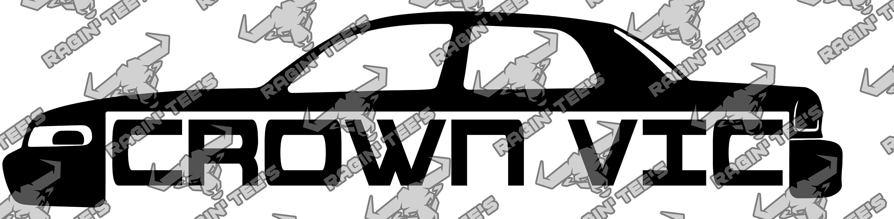 Crown Victoria Silhouette Decal - Etsy