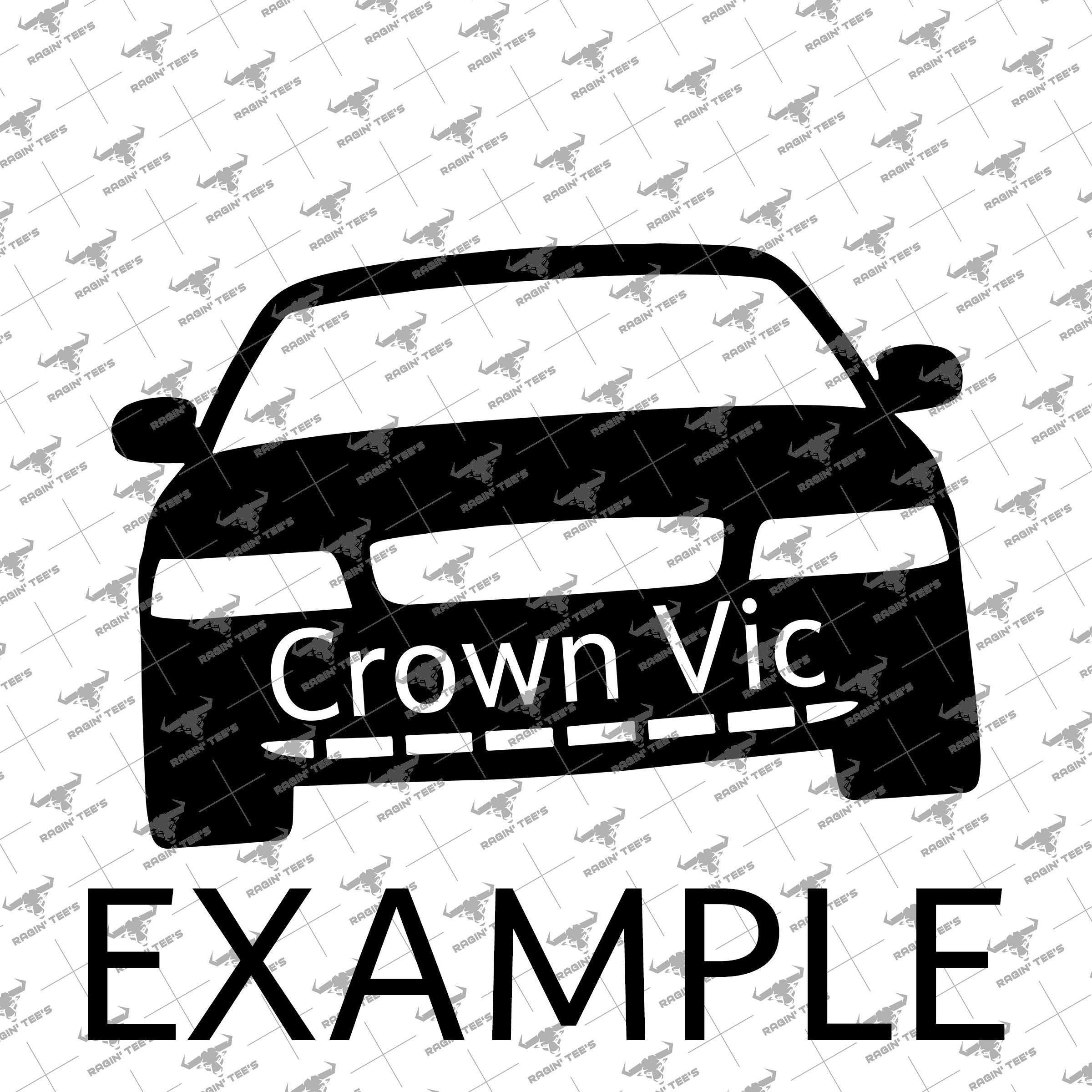 Ford Crown Victoria Silhouette Decal - Etsy