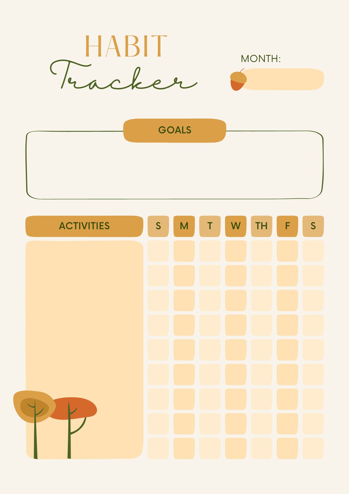 Daily Planner Daily Tracker Personal Habit Tracker Habit Planner ...