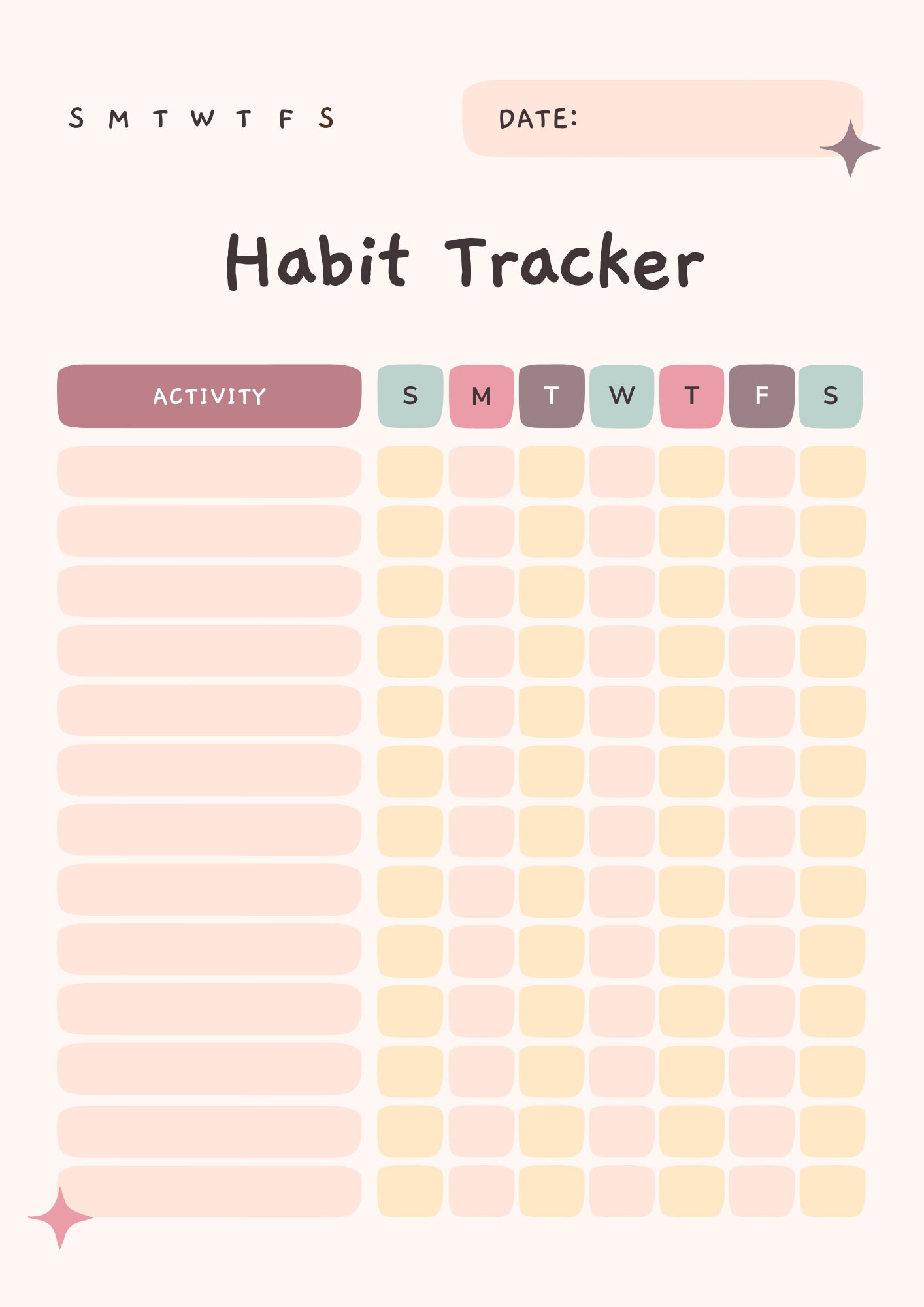 Daily Planner Daily Tracker Personal Habit Tracker Habit Planner ...